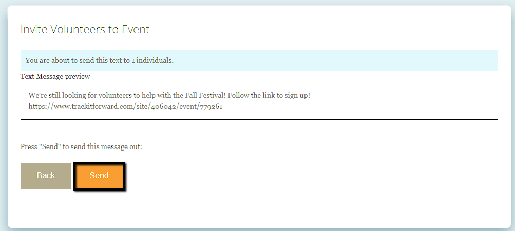 Text Message Communications | Track It Forward